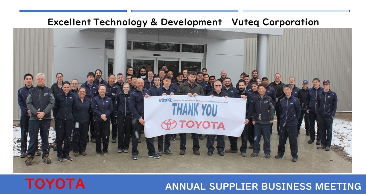 TMNA様より技術開発優秀賞を受賞 | ニュース&トピックス | ビューテック株式会社